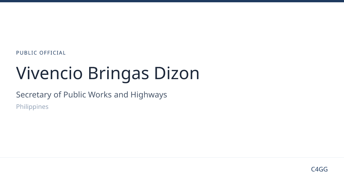 Vivencio Bringas Dizon | C4GG